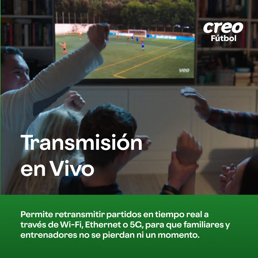 Veo Cam 3. Graba y transmite tus partidos en directo.